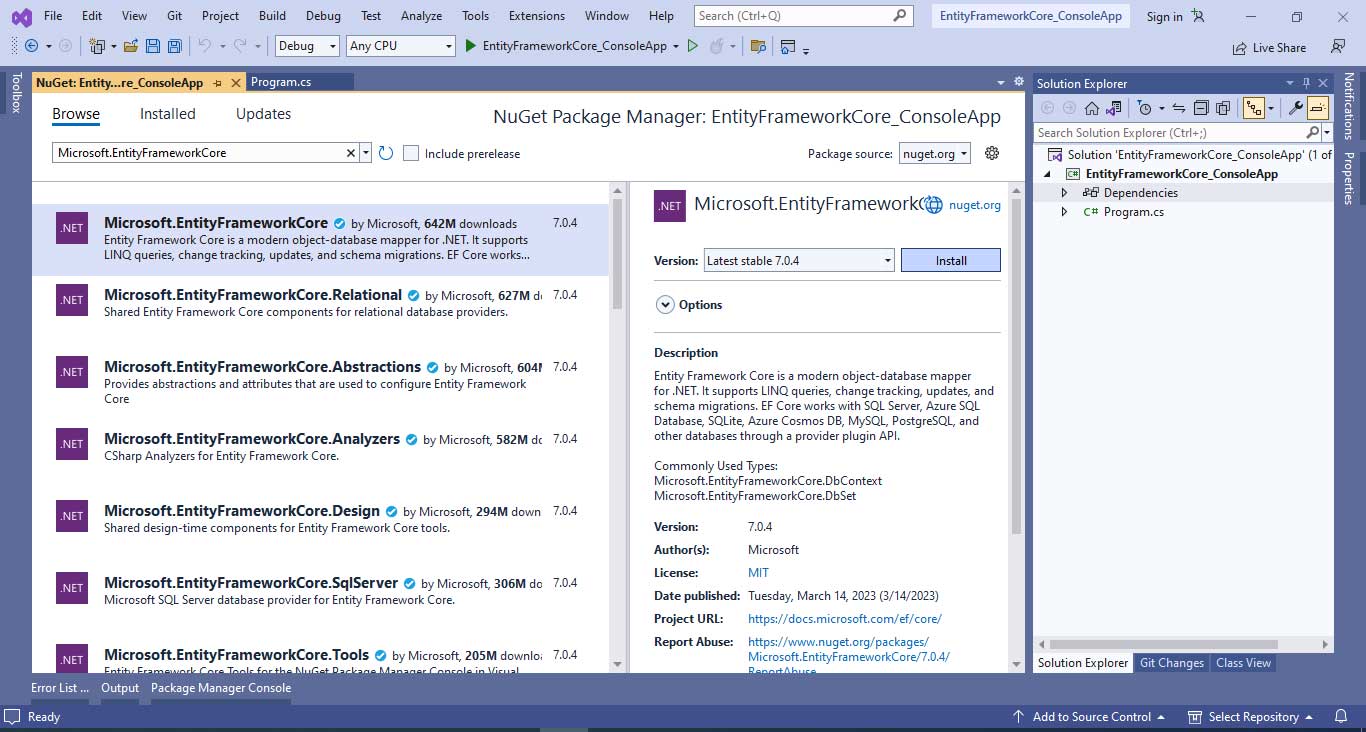 Install Nuget Packages - OctopusCodes