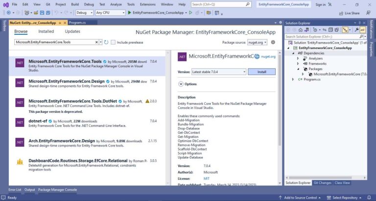 Install Nuget Packages - OctopusCodes
